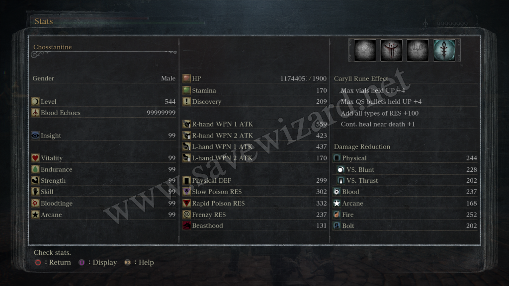 Blood Borne PPC - Save Wizard for PS4 MAX
